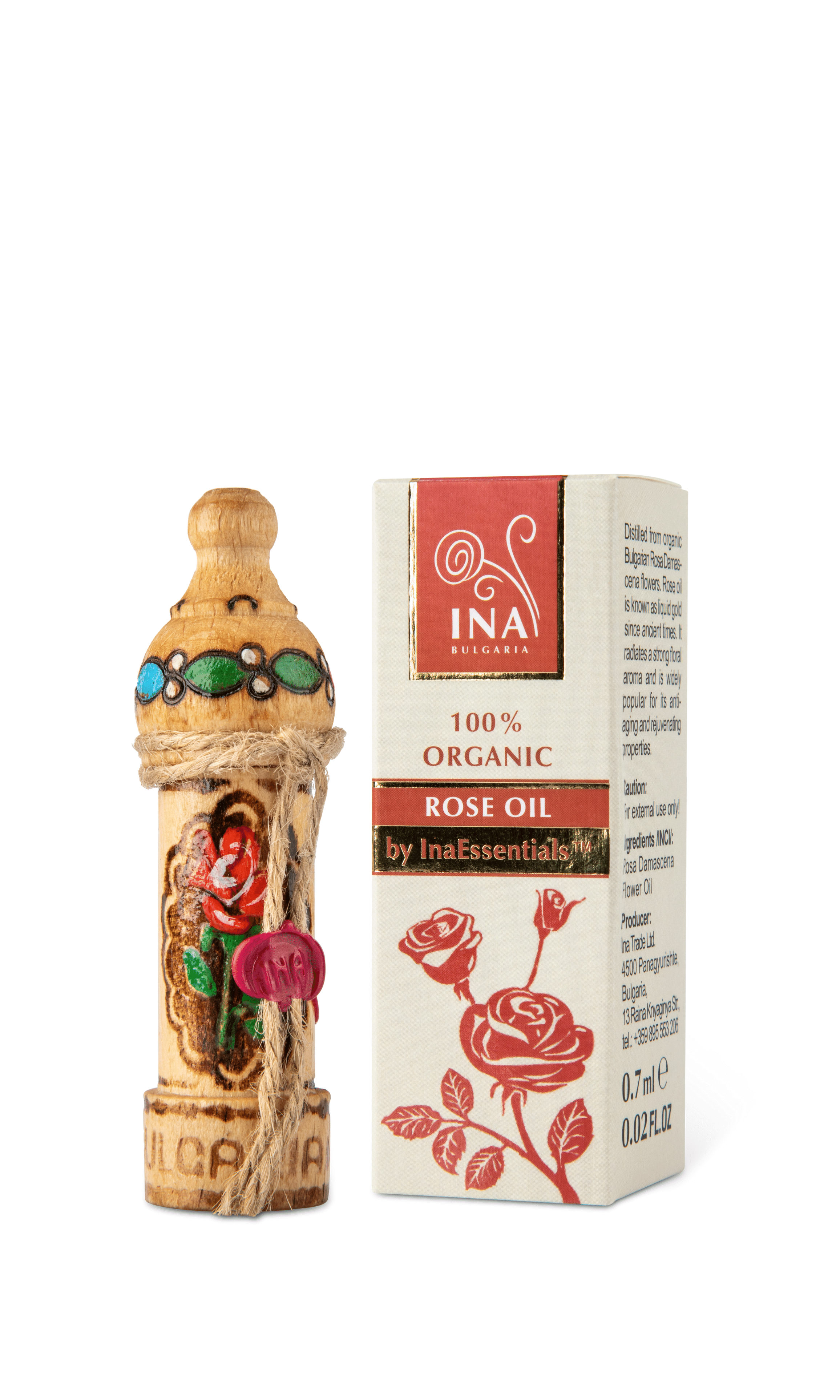 Organic Rose Essential Oil - Rosa Damascena oil | InaEssentials.AU